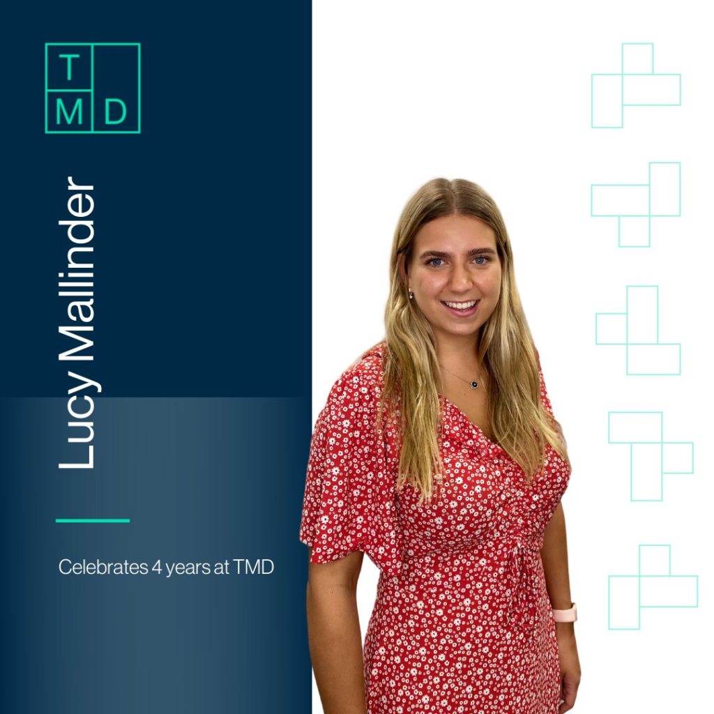 Lucy Mallinder celebrates 4 years at TMD – TMD Building Consultancy