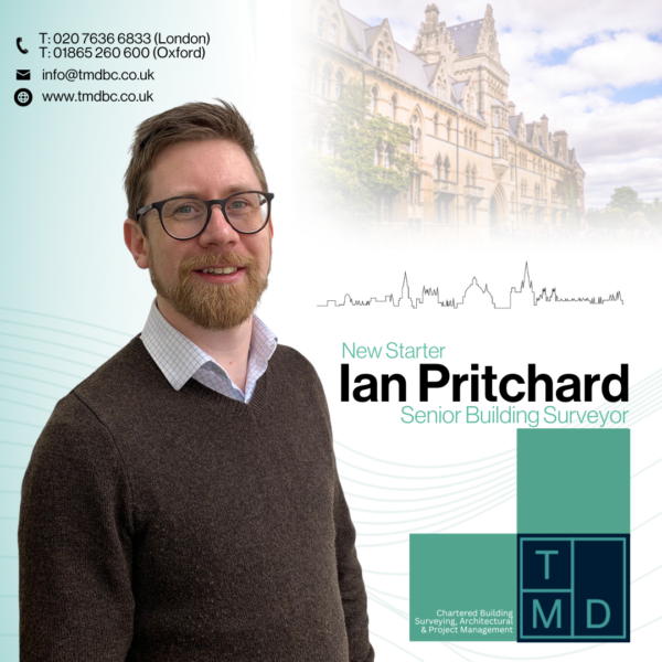 New Starter – Ian Pritchard – TMD Building Consultancy